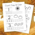 Count, Copy & Color • Winter Themed Number Tracing from 1 to 10 - Lewis ...