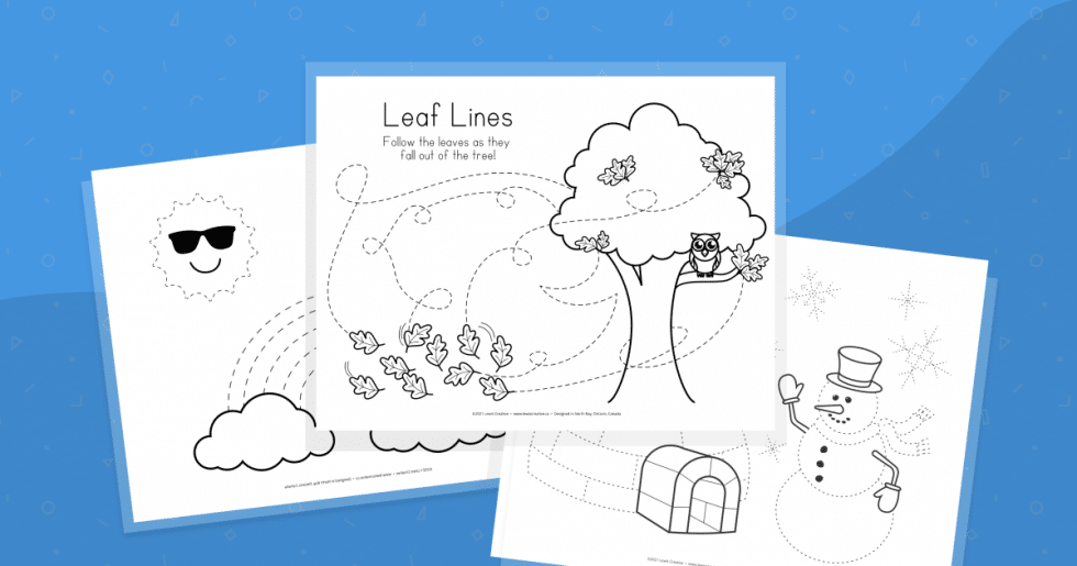 Free Seasonal Tracing Worksheets for Teachers - Lewis Creative