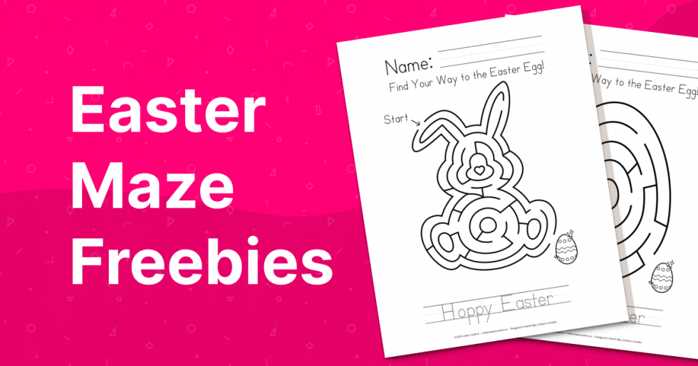 Free Easter Maze Worksheets - Lewis Creative
